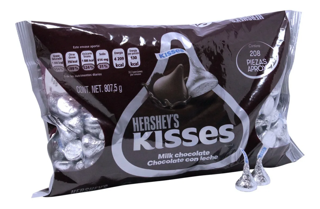 CHOC. KISSES LECHE BSA 807.5 GR HERSHEY´S – Catalogos